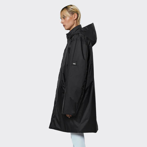 Rains Fuse Coat Black – Katharina